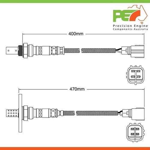 2x New * OEM * Pre-Cat & Post-Cat Oxygen Sensors For Lexus RX300 MCU10 ...