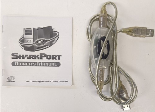 GameShark PlayStation 2 PS2 Shark Port USB Cable Cord w/ Manual | eBay