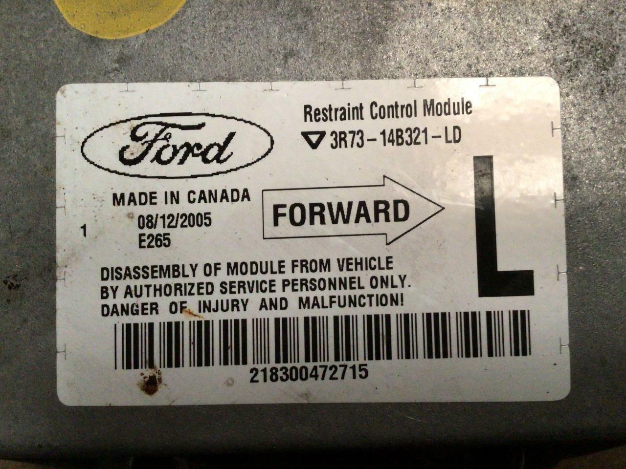 Ford Territory SX-SY TX TS Ghia restraints control module RCM airbag ...