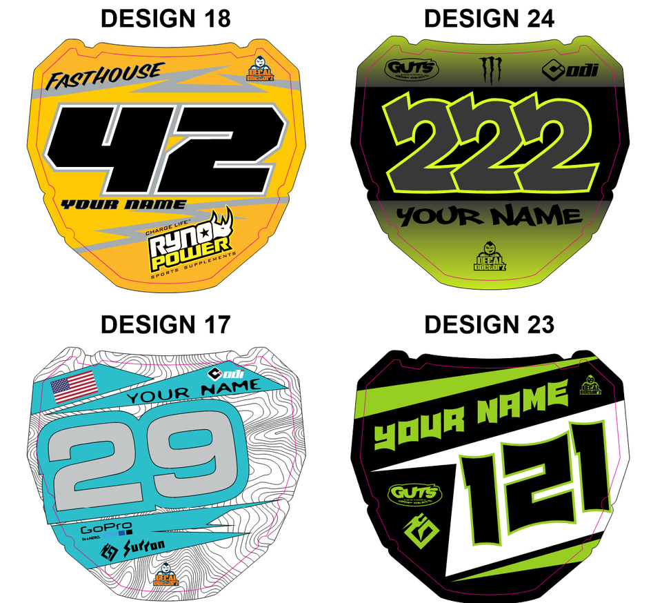 Custom Sticker For ODI Mountain bike Number Plate Surron Graphics Moto ...