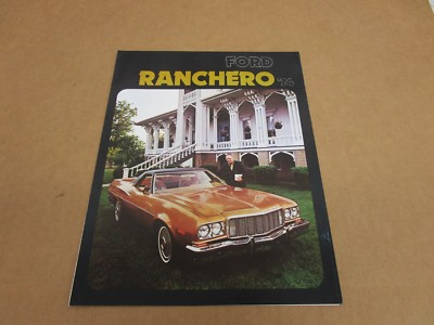 1974 74 Ford Ranchero sales brochure dealer literature 6 page folder ...