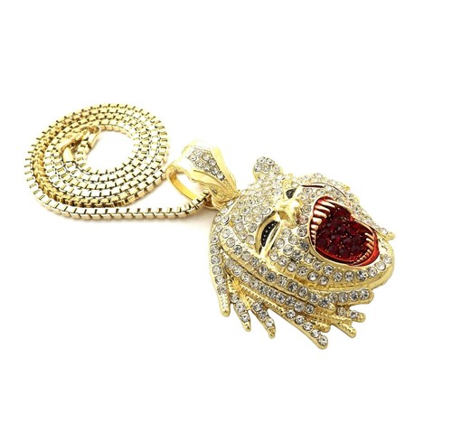 TEE GRIZZLEY PENDANT WITH 3mm 24" BOX CHAIN | eBay