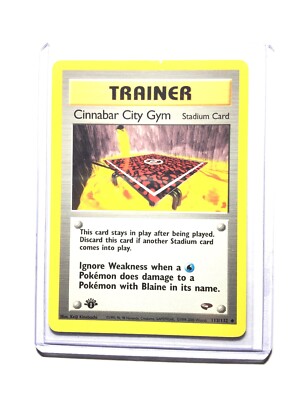 CINNABAR CITY GYM - 1st Edition Gym Challenge - 113/132 - Uncommon ...