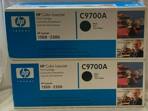 Sealed HP C9700A Black Toner LaserJet 1500 2500 Genuine NIB OEM | eBay