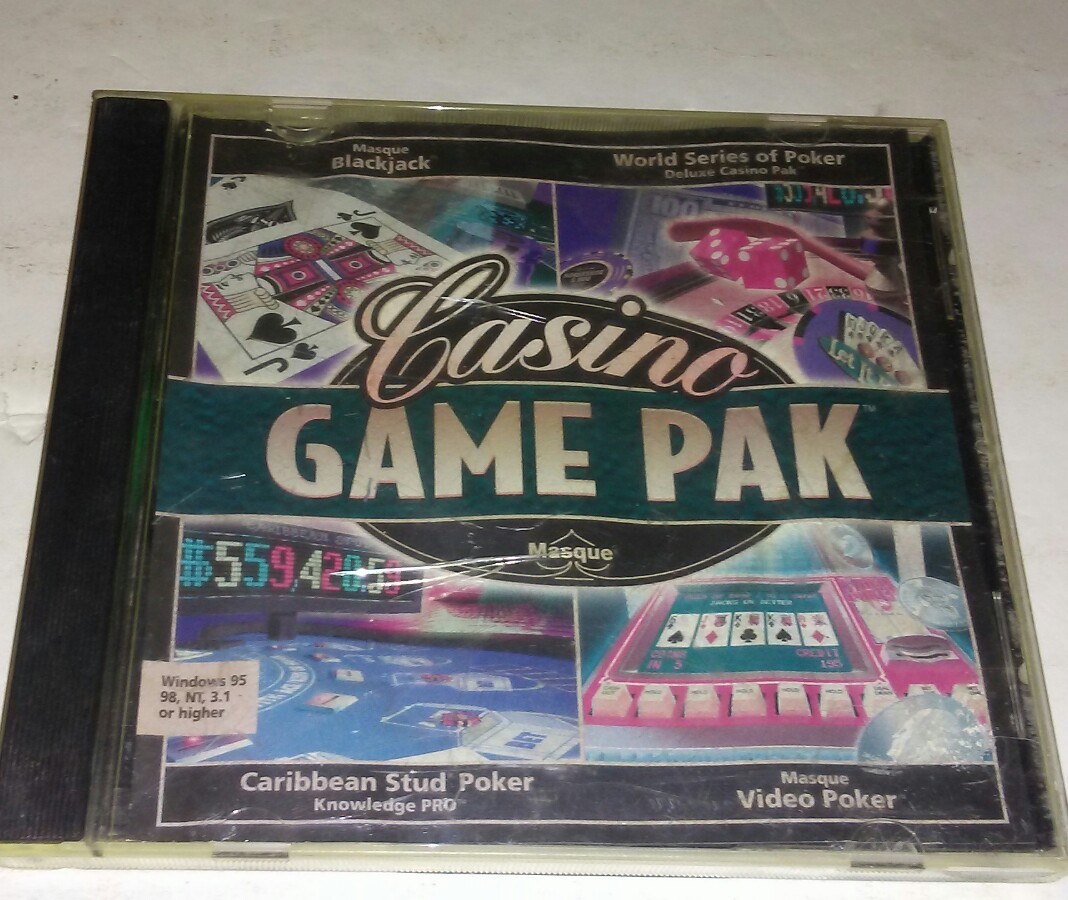Masque Casino Game Pak PC CD blackjack video poker caribbean stud slot ...