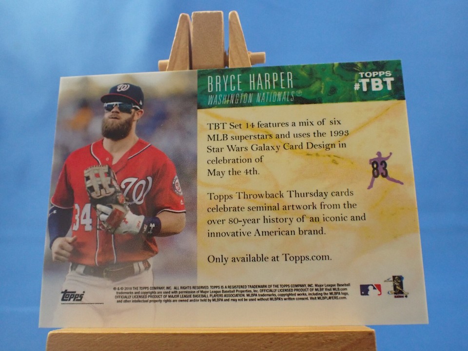 Bryce Harper Topps Baseball Galaxy 2018 TBT | eBay