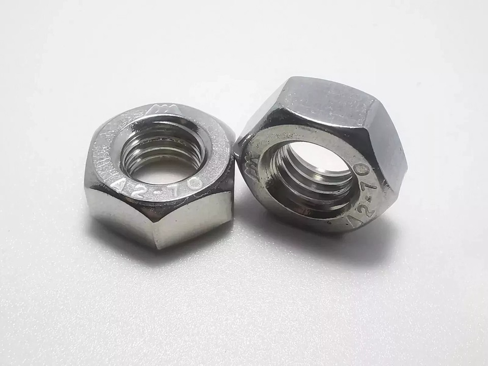 M8 M10 M12 HEXAGON FULL NUT HEX NUTS A2 STAINLESS STEEL DIN 934 | eBay UK