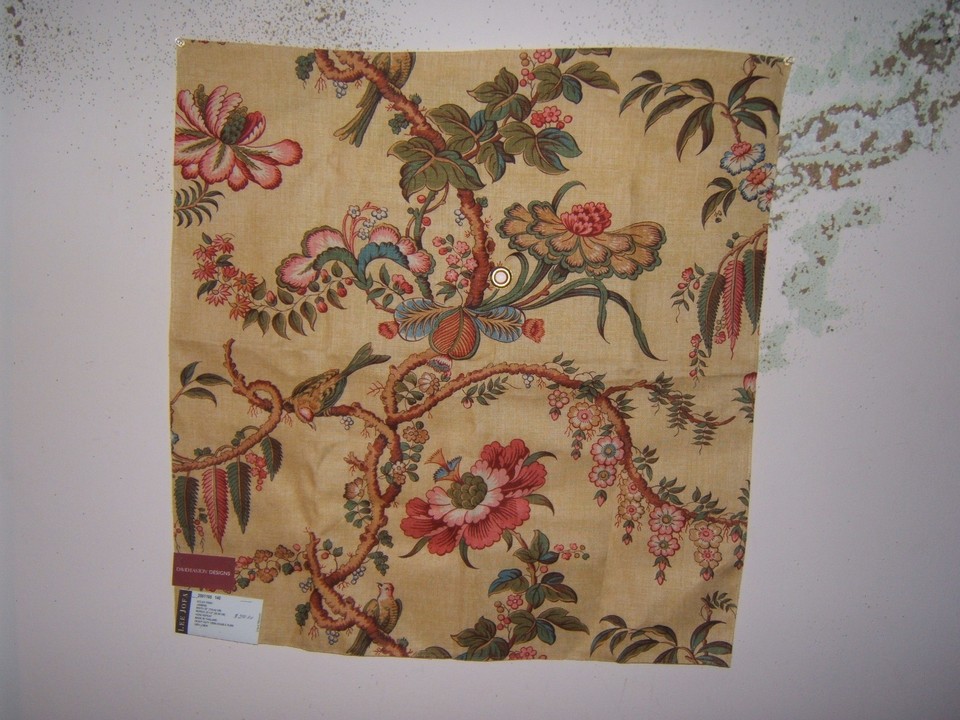 Lee Jofa, Kitley Print, Floral with Birds, Remnants, Various Colors and ...