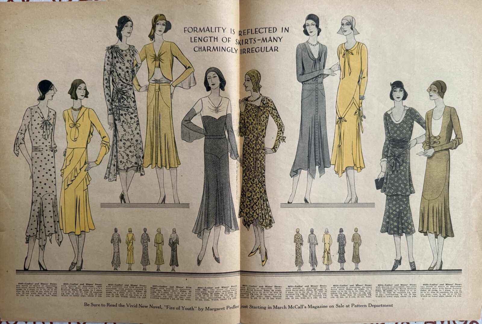 McCall Style News MARCH 1930 Vintage Sewing Patterns Flyer Original ...