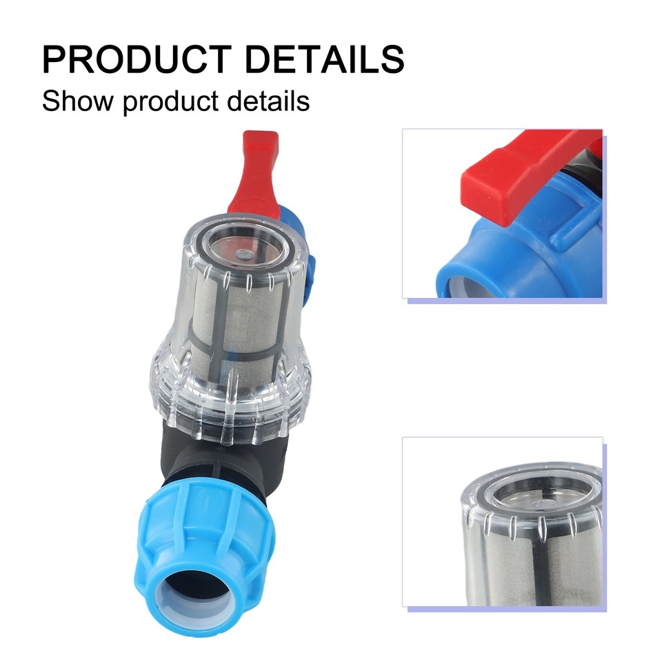 Hassle Installation Plastic Tube Water Filter for 20mm 25mm 32mm Pipes ...
