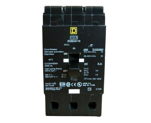 Schneider Electric EDB34110 110A Miniature Breaker - Black for sale ...