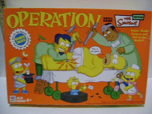 2005 OPERATION: THE SIMPSONS EDITION GAME - parts / pieces - SEE ...