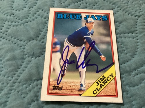 Autographed Signed 1988 Topps 54 Jim Clancy Toronto Blue Jays/ FREE ...