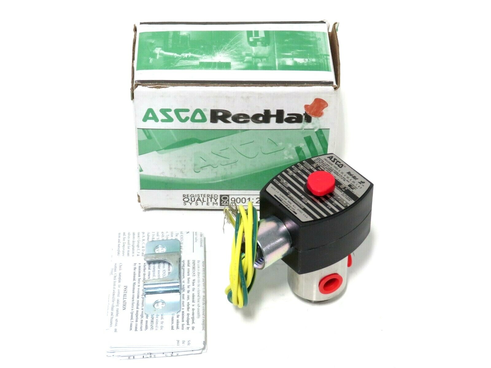 1/4" ASCO EFHT 8320G202 3W NC 120/60 Stainless Solenoid Valve NEW IN ...