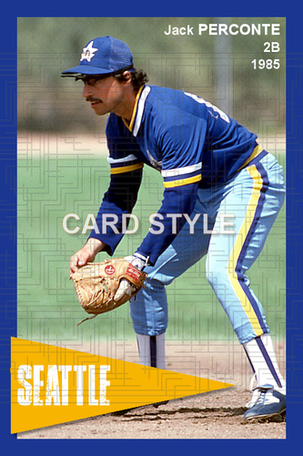 Jack Perconte - 1985 Seattle Mariners - choose a size - color print | eBay