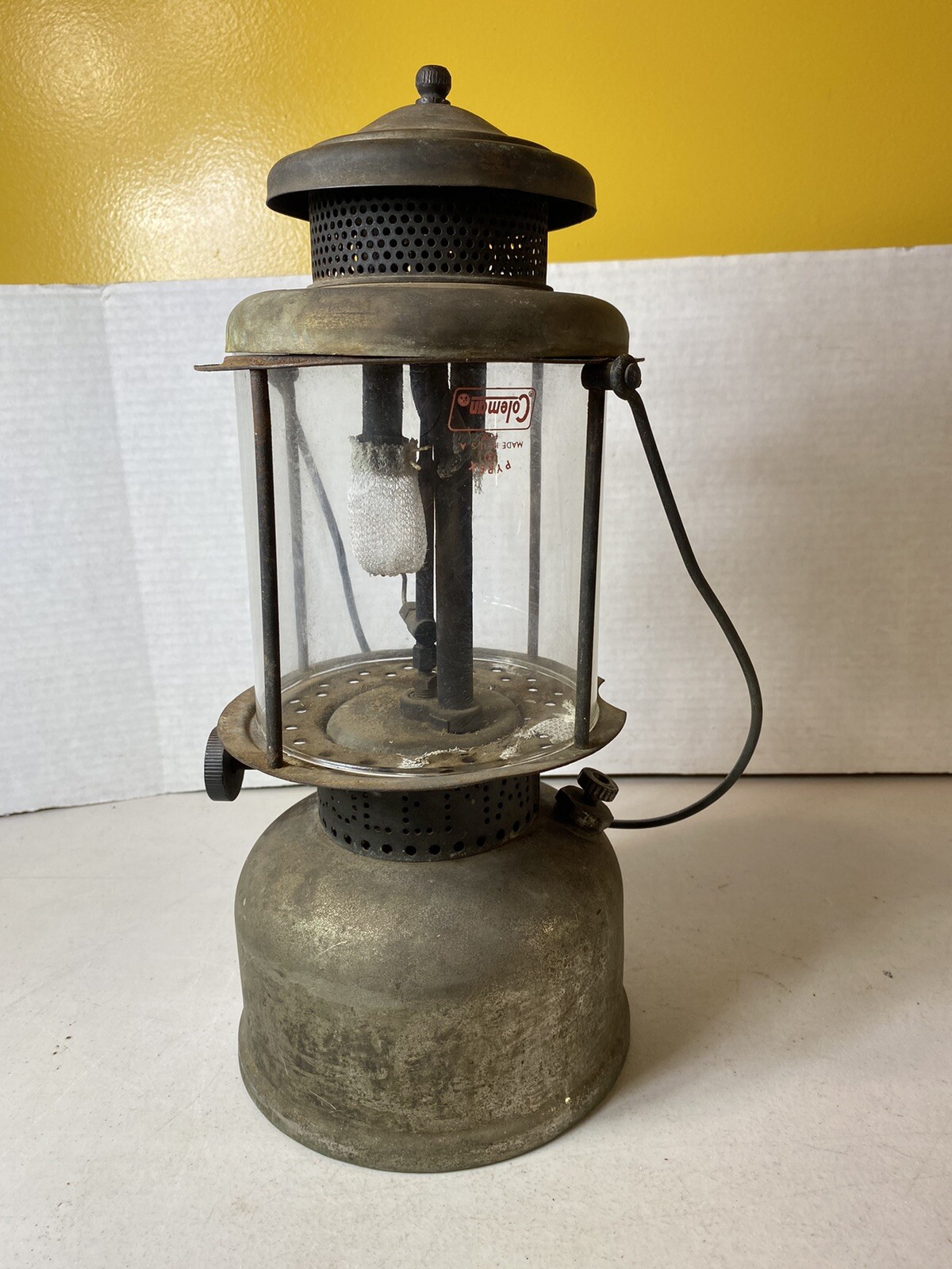 Coleman quick lite oil Lamp Co. Pyrex lantern vintage antique 6D1 | eBay
