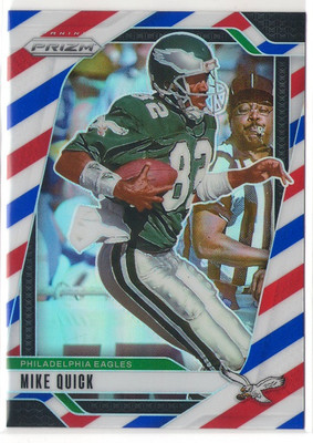 Mike Quick 2024 Panini Prizm #238 Philadelphia Eagles Red White and ...