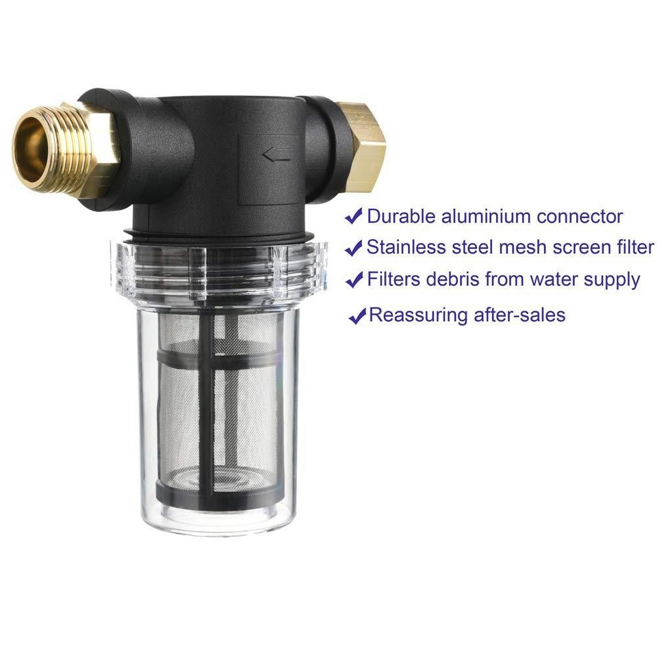 Garden Hose Inlet Filter Attachment 40 Mesh / 100 Mesh for Pressure ...
