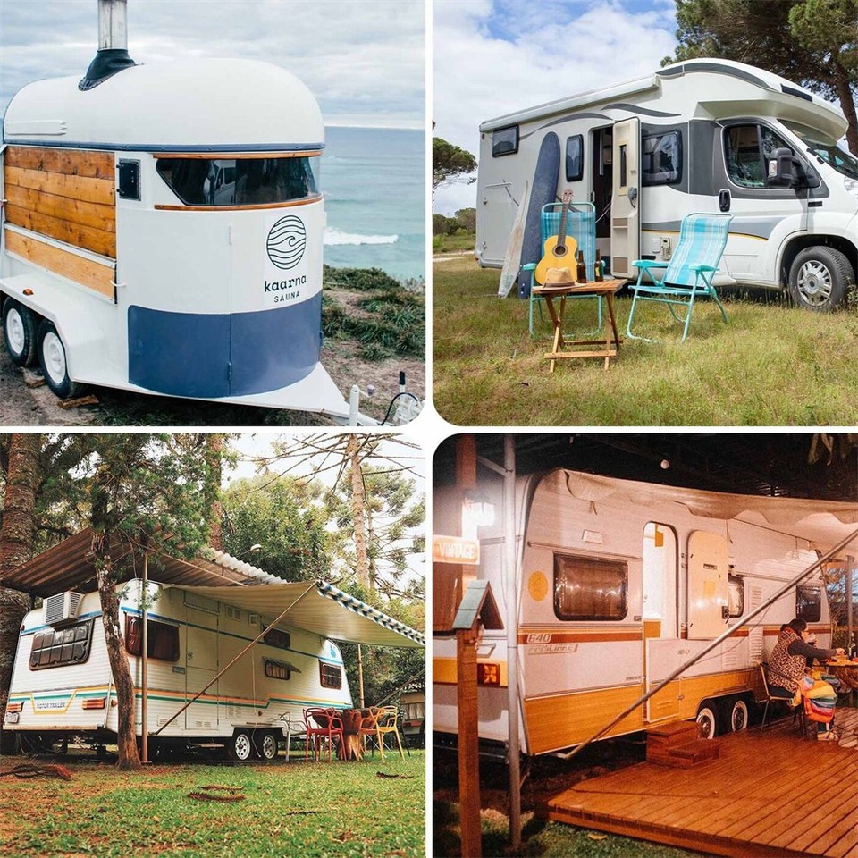 20" RV Camper Toilet Gravity Flush Toilet Foot Pedal Home Caravan ...