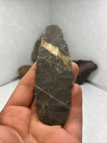 MLC s5964 4 1/2” Archaic to Adena Banded Novaculite Arrowhead Oklahoma ...
