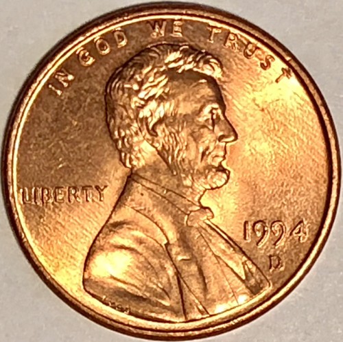 WOW! 1994 D Lincoln Cent Penny - Exceptional Gem Like High Grade ...