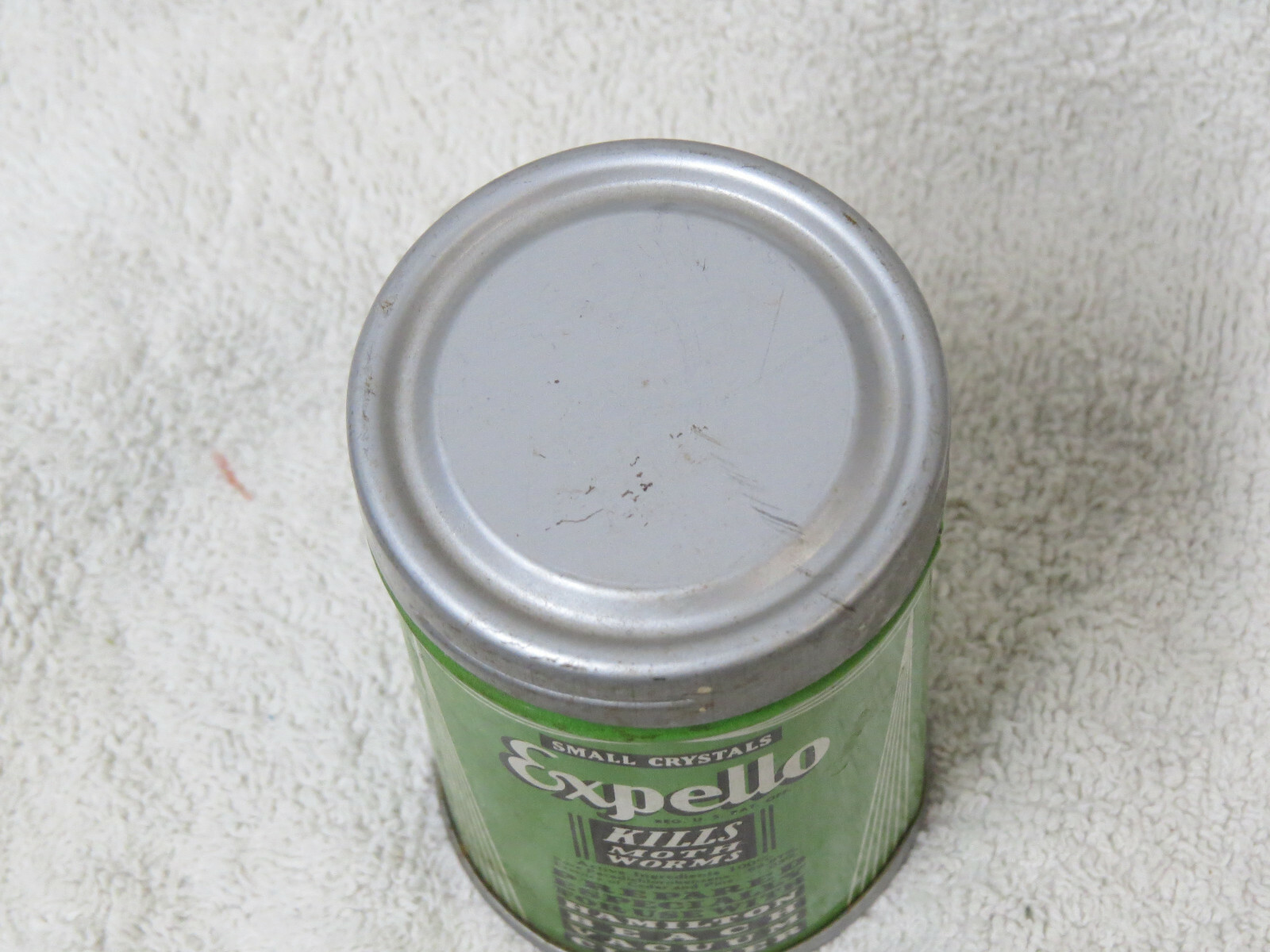 Vintage Expello Tin - Kills Moths Worms, 1940s/50s Twist-Lock Top - FUN ...