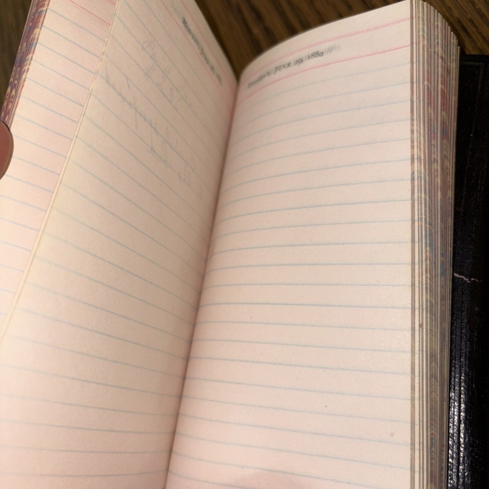 1880 Daily Pocket Diary Calendar Ledger Daniel Buckingham Milford ...