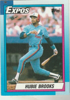 FREE SHIPPING-MINT-1990 Topps #745 Hubie Brooks Expos PLUS BONUS CARDS ...