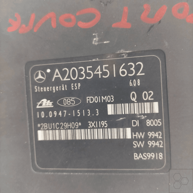 A0034319312 abs-pumpe für MERCEDES-BENZ CLASSE C (W S203) 220 DI Ber ...