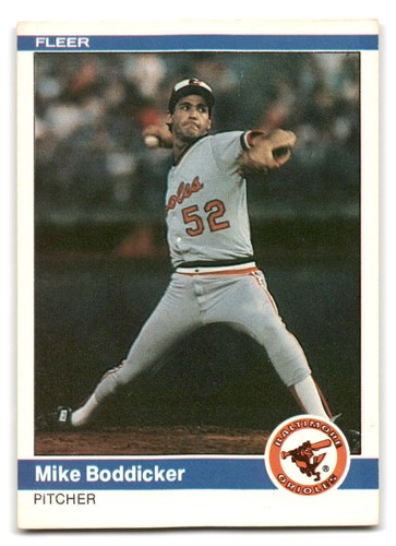 Mike Boddicker 1984 Fleer Baseball #1 Baltimore Orioles | eBay