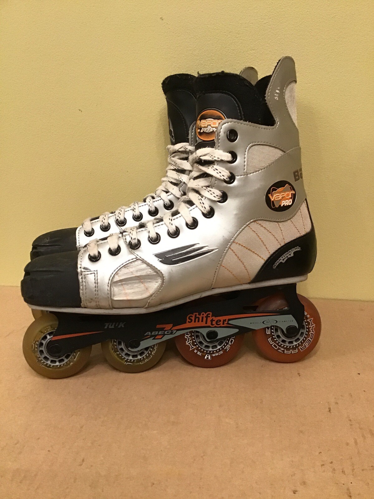 BAUER VAPOR PRO inline roller hockey skates TUUK SHIFTER Skate Size US ...