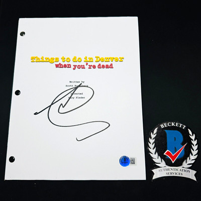 ANDY GARCIA SIGNED THINGS TO DO IN DENER WHEN YOU'RE DEAD MOVIE SCRIPT ...