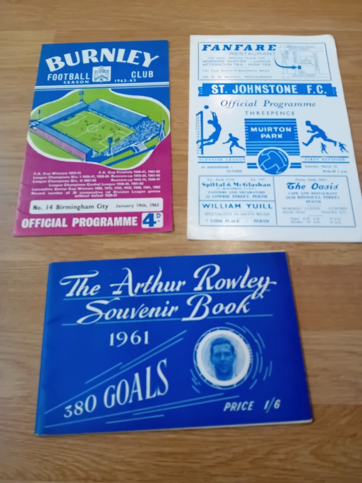 Bulk Lot 1950s To 1960s Football Programmes (128 in total) circa £1.50 ...