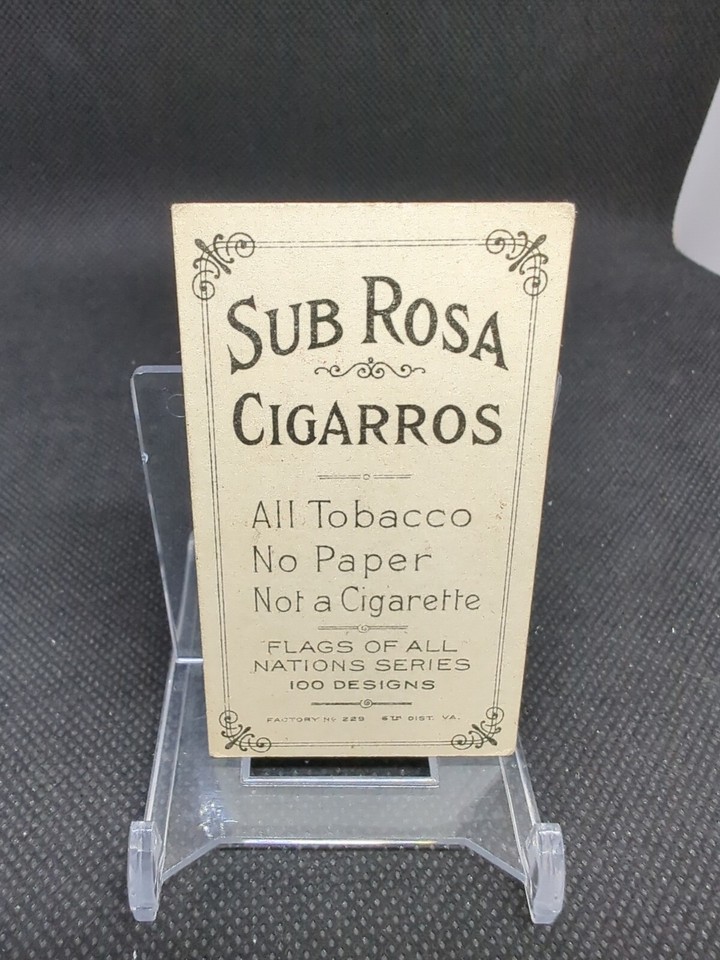 1909-1911 Sub Rosa Cigarros Flags Of All Nations Series Japan VERY RARE ...