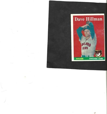 1958 Topps MLB # 41 Dave Hillman | eBay