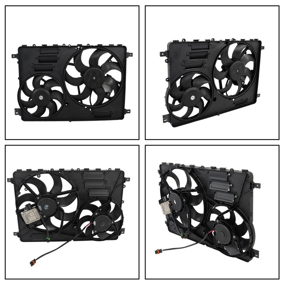 Radiator Cooling Fan W/ Control Module For Land Rover LR2 2.0L 2013-15 ...