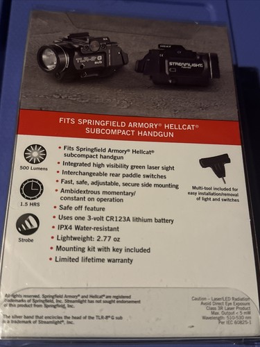 Streamlight TLR8 G Sub 500 Lumen Light & Green Laser - 69437 for sale ...