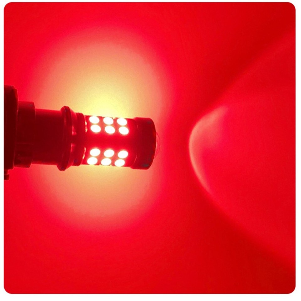 4X 3157 Red LED Bright Strobe Flash Blinking Brake Tail Stop Light ...