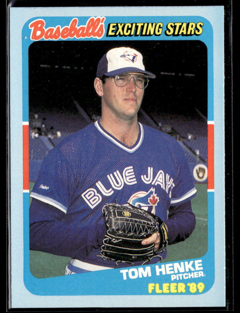 1989 Fleer Baseball's Exciting Stars #22 Tom Henke Baseball Card 0501D ...