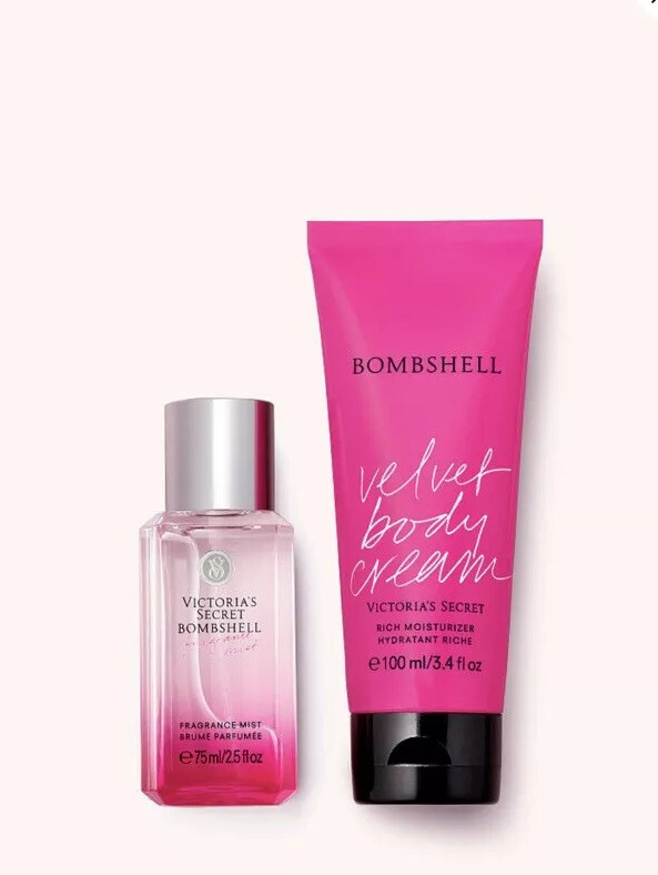 Bombshell Velvet Travel Fragrance Mist & Velvet Body Cream Gift Set | eBay