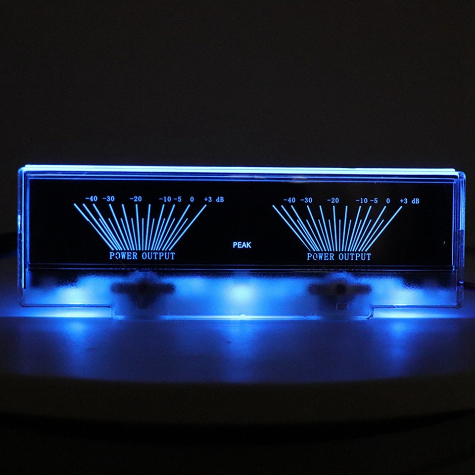 Dual Analog VU Meter Audio Level DB Meter With BackLight Power ...