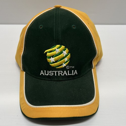 Australia Socceroos World Cup Hat Cap Green Gold Football Soccer ...