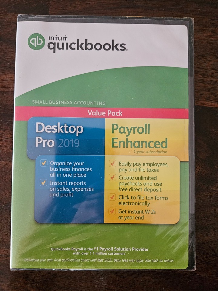 BRAND NEW! - Intuit QUICKBOOKS DESKTOP PRO 2019 SEALED = NOT A ...