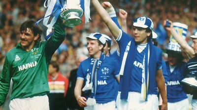 NEVILLE SOUTHALL AND GRAEME SHARP EVERTON FC SIGNED PHOTO CLEARANCE ...