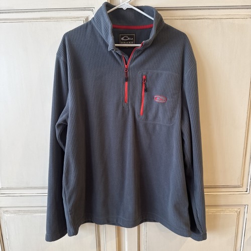 Drake Clothing Company Sweater Mens XL Grey Mock Neck Quarter Zip ...