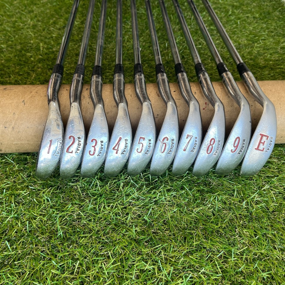 Ben Hogan Radial Iron Set 1-PW Apex 4 Steel Stiff Vintage Blades New ...