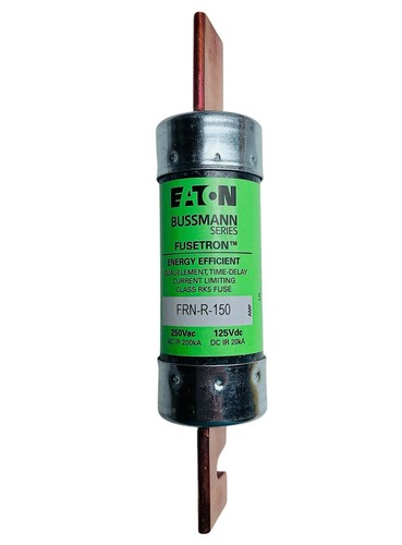 Cooper Bussmann FRN-R-150 Amp Fuse Class RK5, 250 VAC, 125 VDC, Time ...