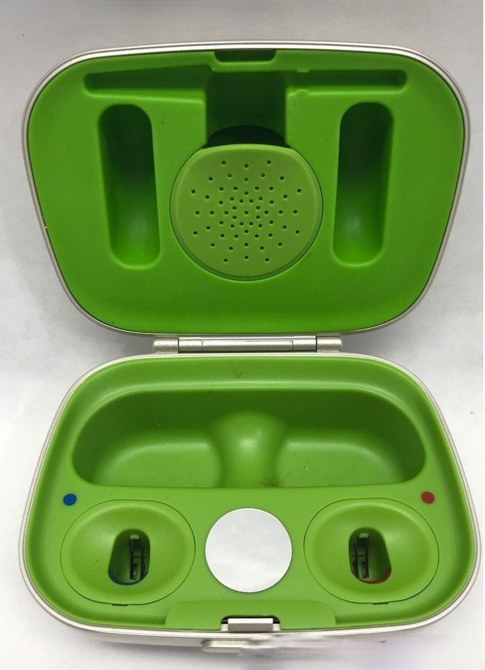 Phonak Audéo RIC Rechargeable Hearing Aids (Pair L+R) with Charger Case ...