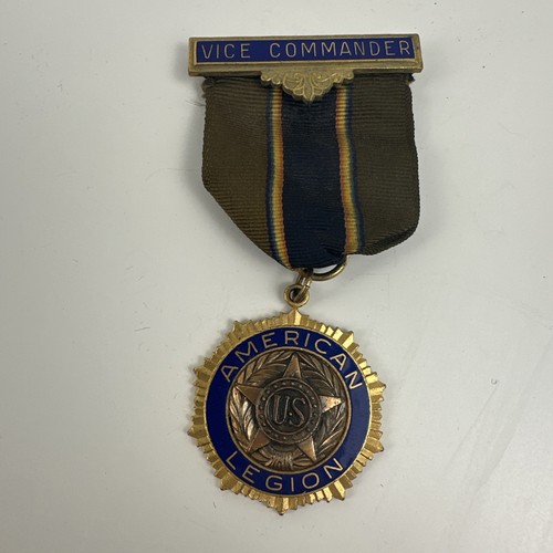 Vintage American Legion Past Vice Commander Medal with Ribbon | eBay