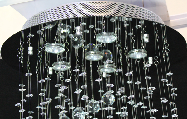 Crystal Ceiling Chandelier Spiral Fixture Light Rain Drop Pendant Lamp ...